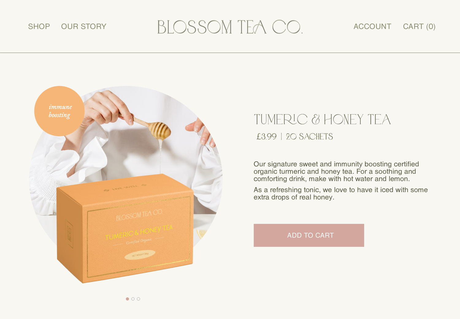 Portfolio Blossom Tea Co. — KYOMI DESIGN