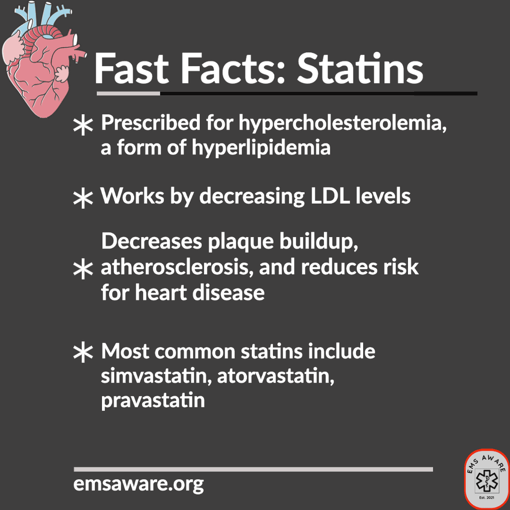 Medication Review: Statin Class — EMS.Aware