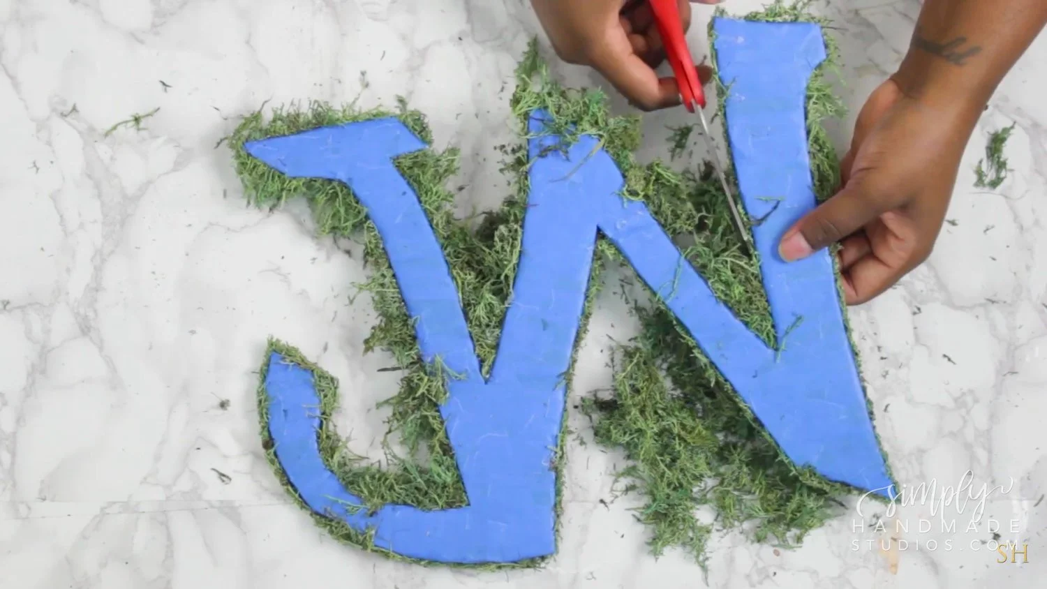 DIY Moss Decorative Letters — SIMPLY HANDMADE STUDIOS