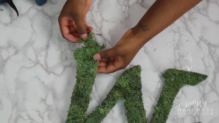 DIY Moss Decorative Letters — SIMPLY HANDMADE STUDIOS