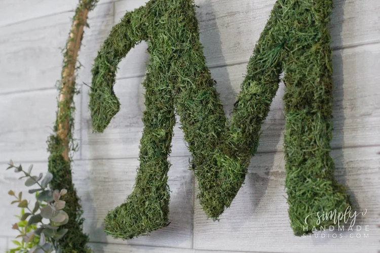 DIY Moss Decorative Letters — SIMPLY HANDMADE STUDIOS