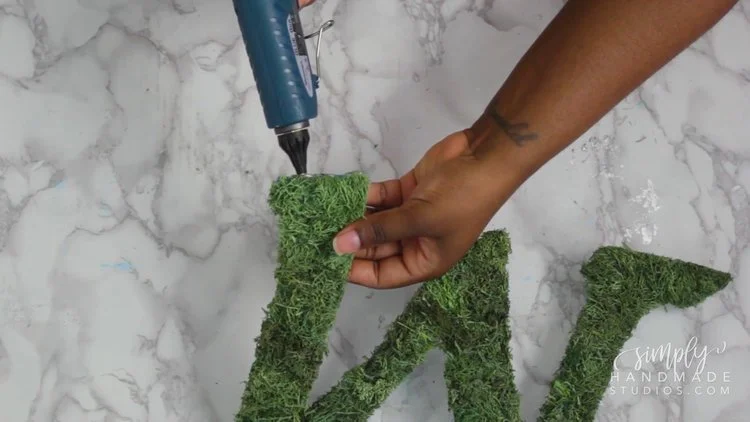 DIY Moss Decorative Letters — SIMPLY HANDMADE STUDIOS