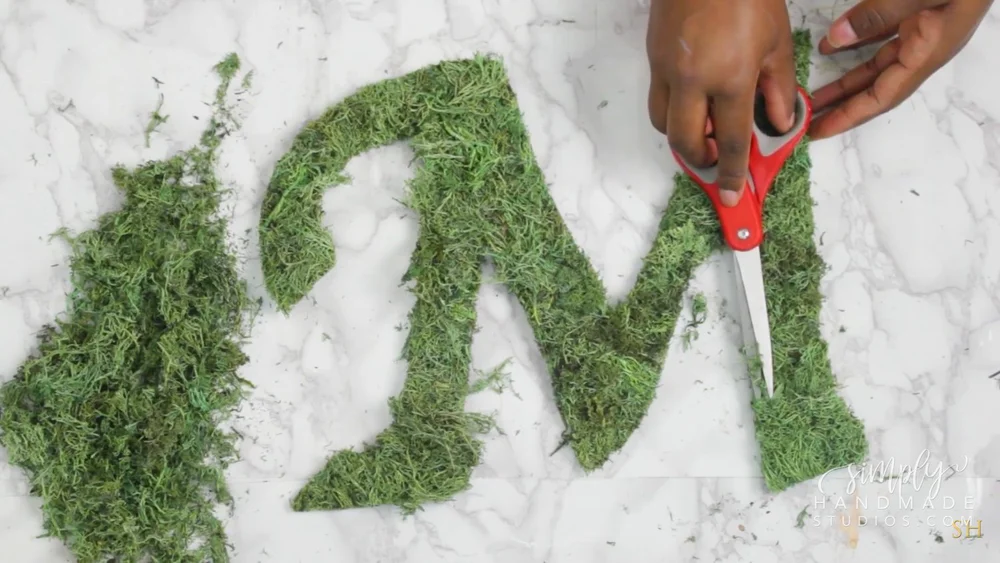 DIY Moss Decorative Letters — SIMPLY HANDMADE STUDIOS