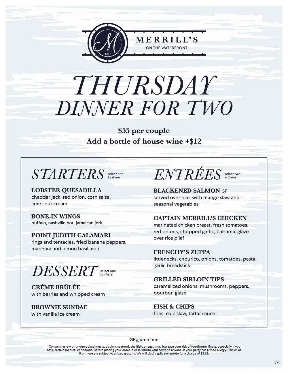 Menu | Explore Our Delicious Menu Today — Merrill's on the Waterfront