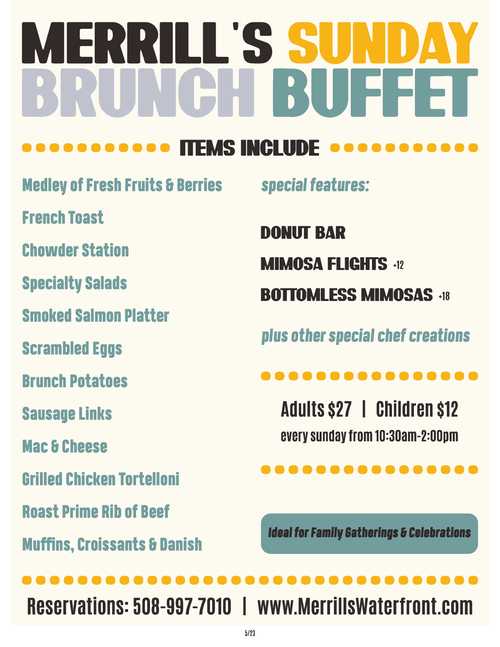 Menu — Merrill's on the Waterfront