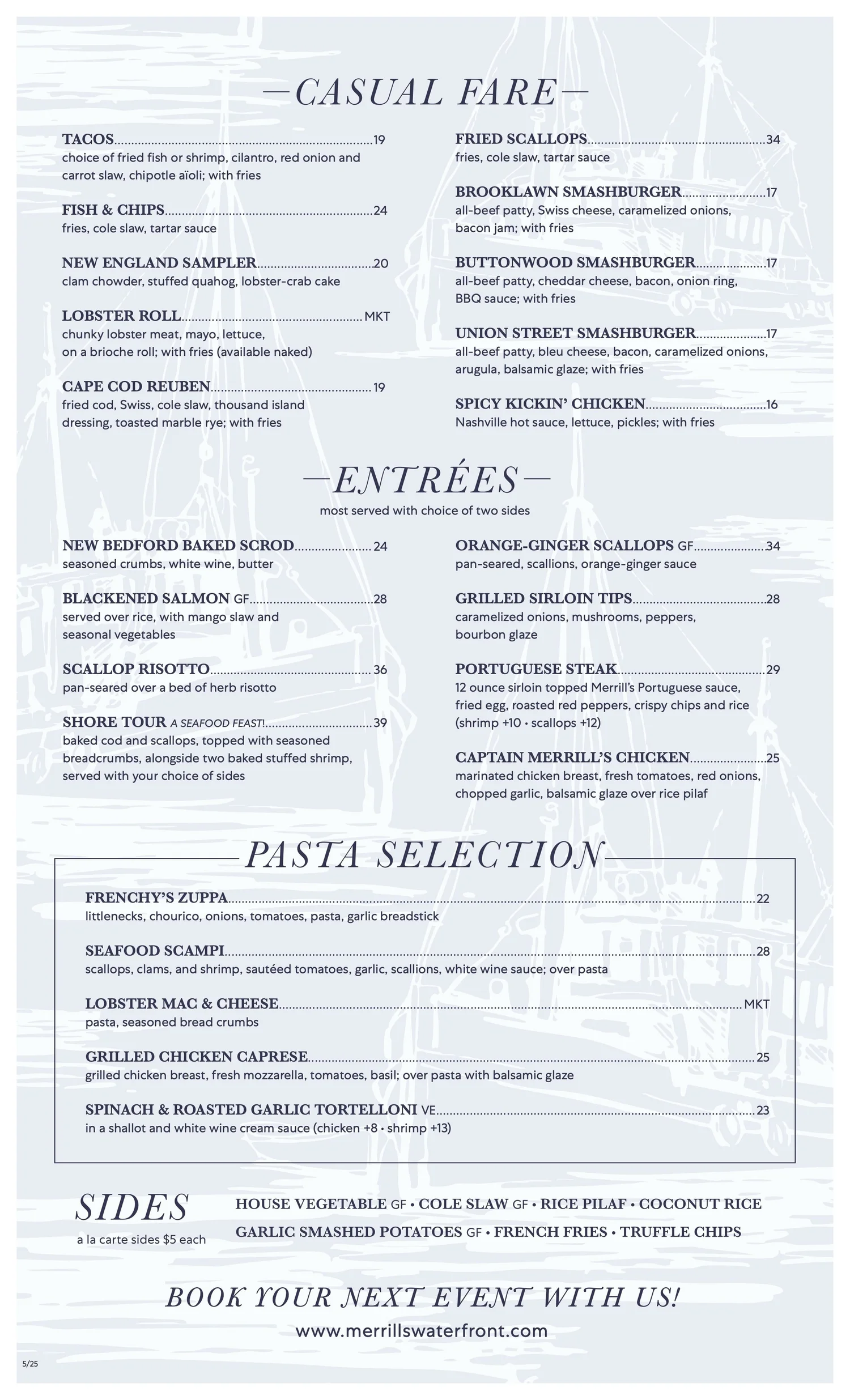 Menu | Explore Our Delicious Menu Today — Merrill's on the Waterfront