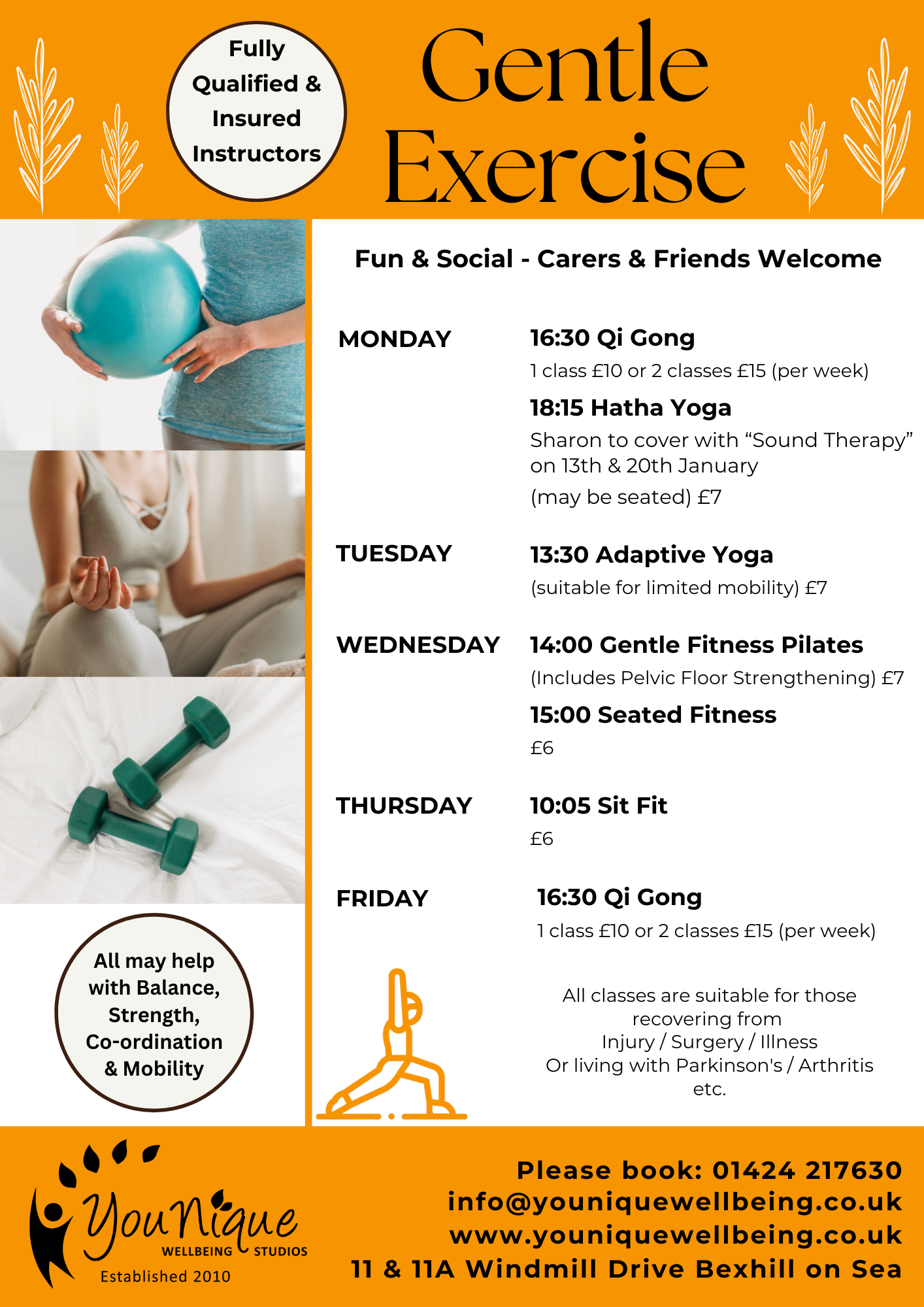 Gentle Exercise — YouNique Wellbeing