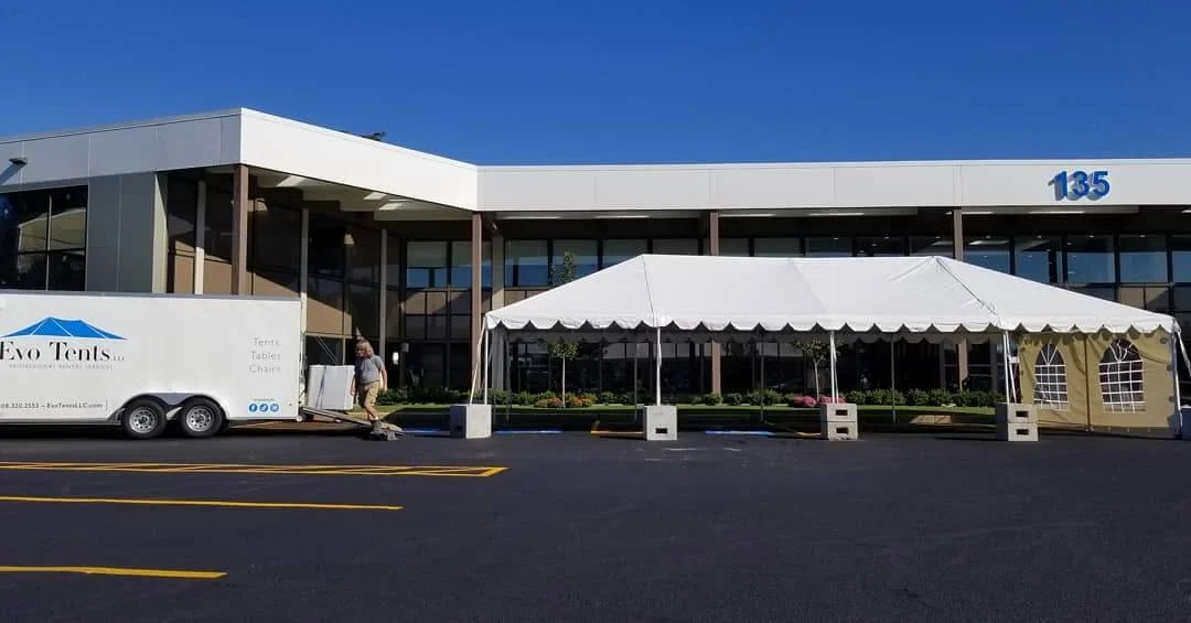 Company Tent Rentals I Full Installation + Delivery — Evo Tents ...