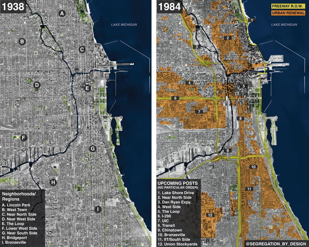 Freeways & Urban Renewal — SEGREGATION BY DESIGN