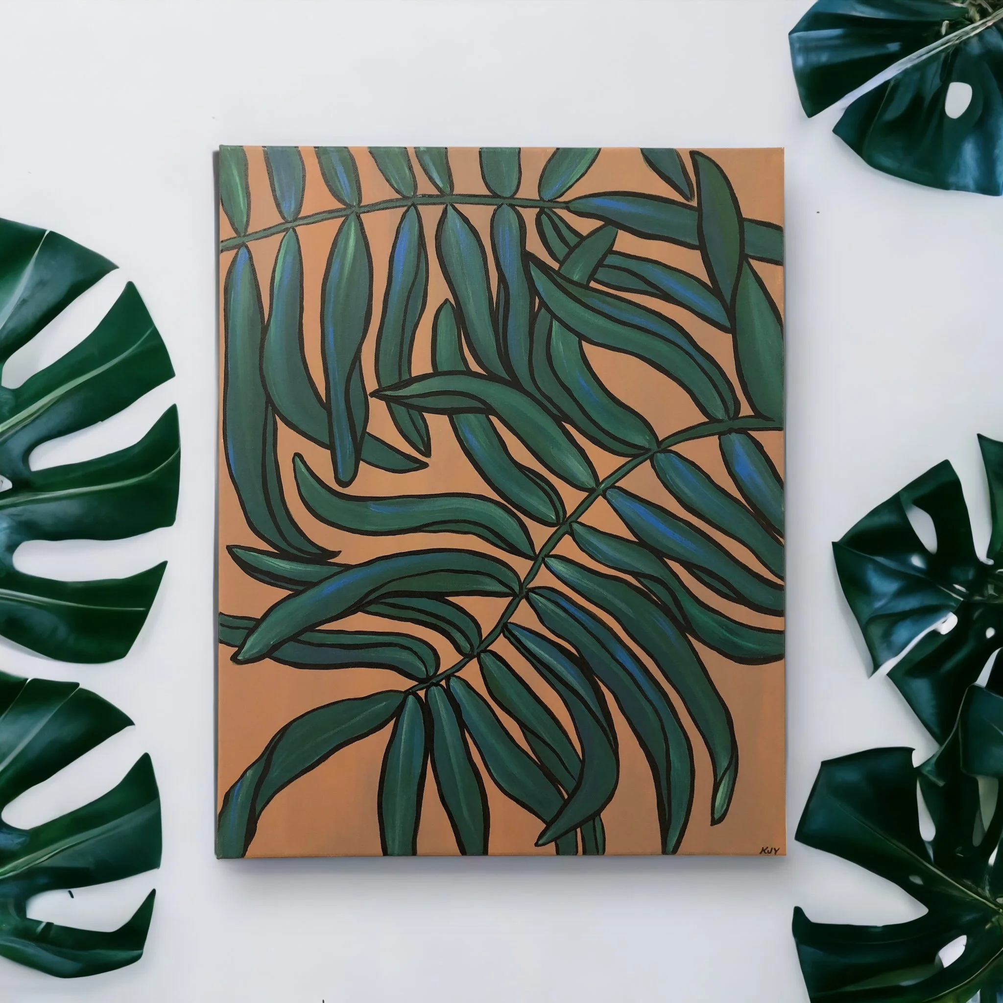 Man in the Dark by Kate Yarter - 16x20” Acrylic on Canvas — The Bazaar ...