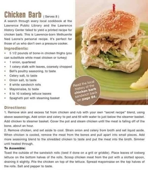 Chicken Barb — Sandwiches of History