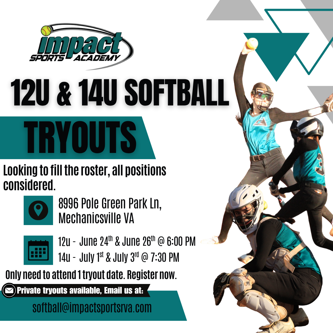 Impact Sports Academy Softball Tryouts - June 1st, 2024 in ...