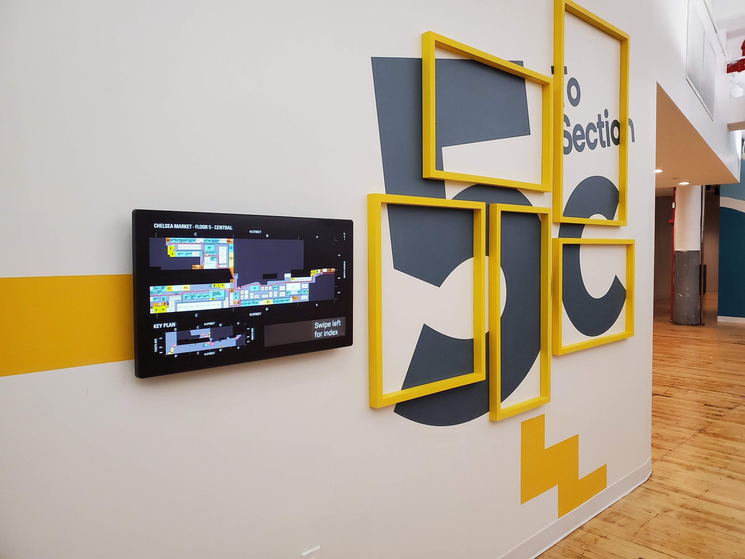 Office Building Wall Mounted Floor Plans — Touch Graphics