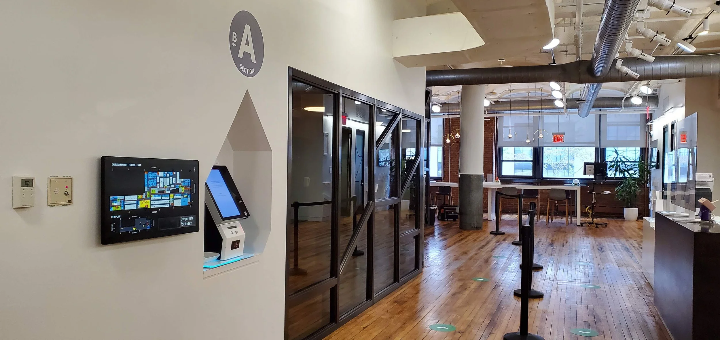 Office Building Wall Mounted Floor Plans — Touch Graphics