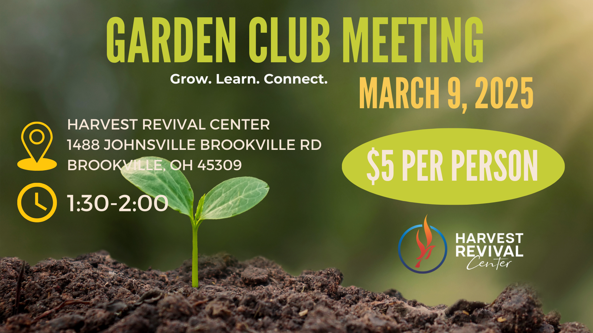 Garden Club Meeting — Harvest Revival Center