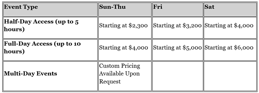 Venue Pricing — Upper Larimer: Event Venue | Corporate | Non-Profit ...