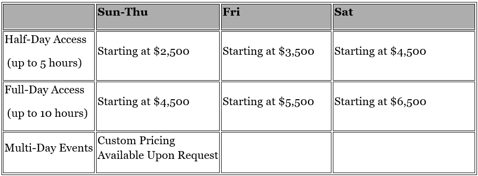 Venue Pricing — Upper Larimer: Event Venue | Corporate | Non-Profit ...