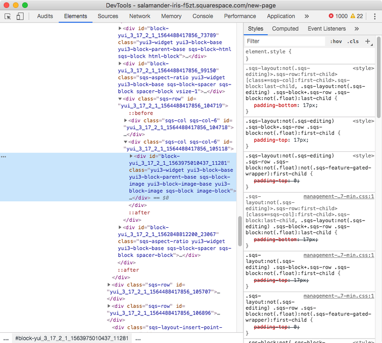 Grayscale to color hover mode for image blocks • Beatriz Caraballo