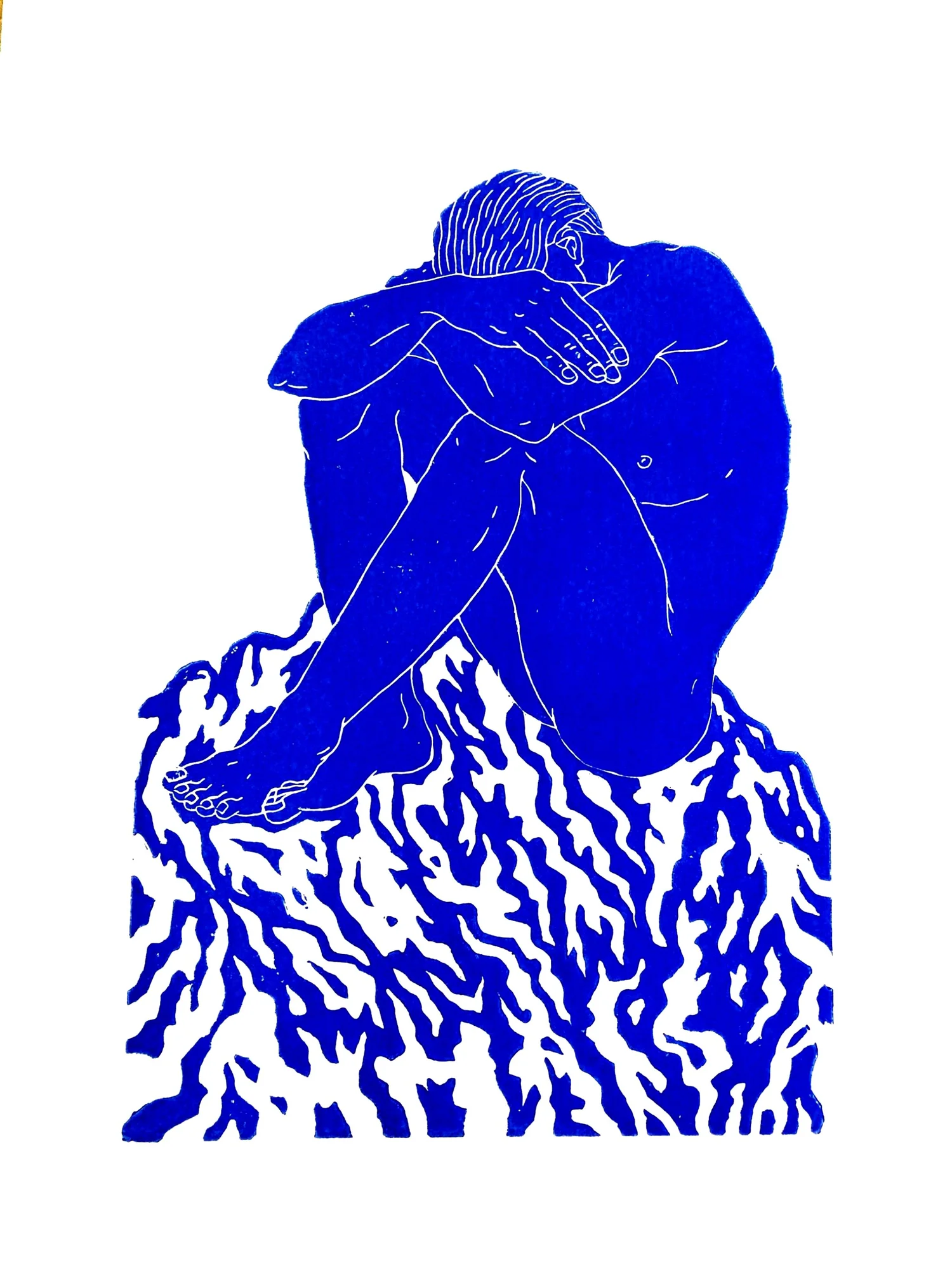 Maliv shop illustration linogravure linocut