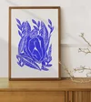 Maliv shop illustration linogravure linocut