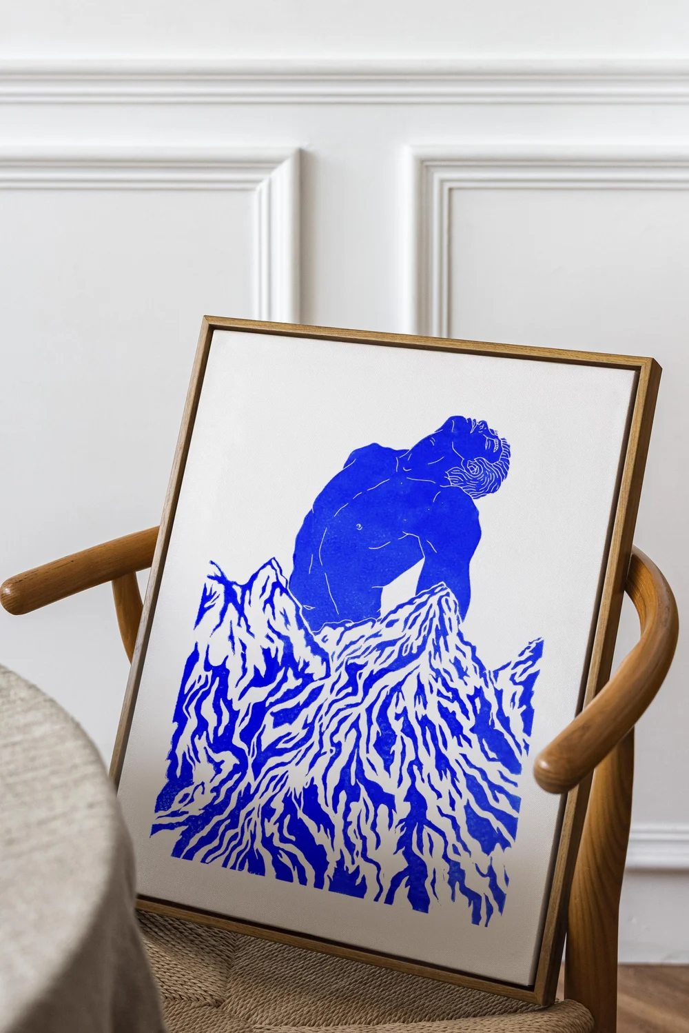 Maliv shop illustration linogravure linocut