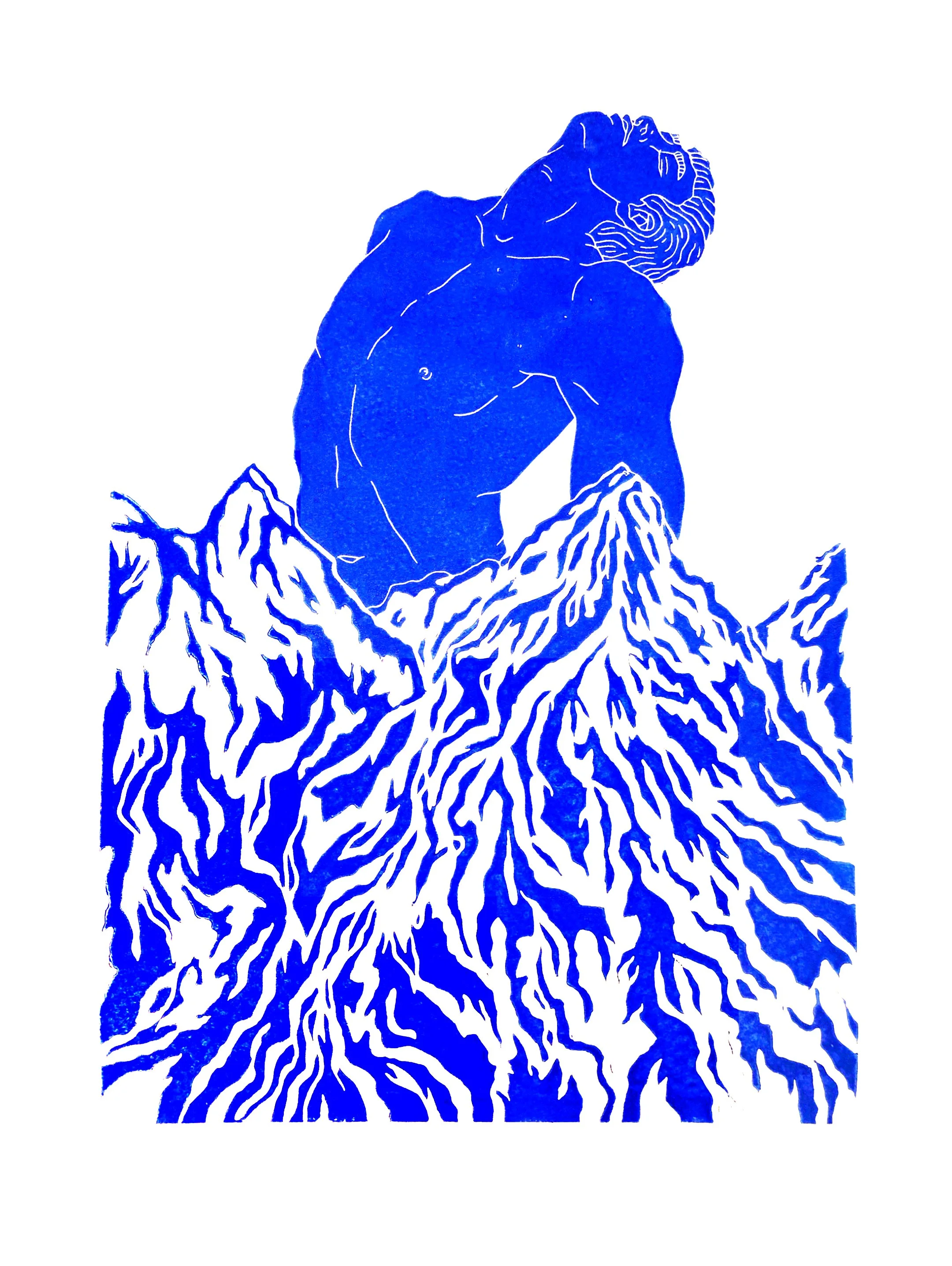 Maliv shop illustration linogravure linocut