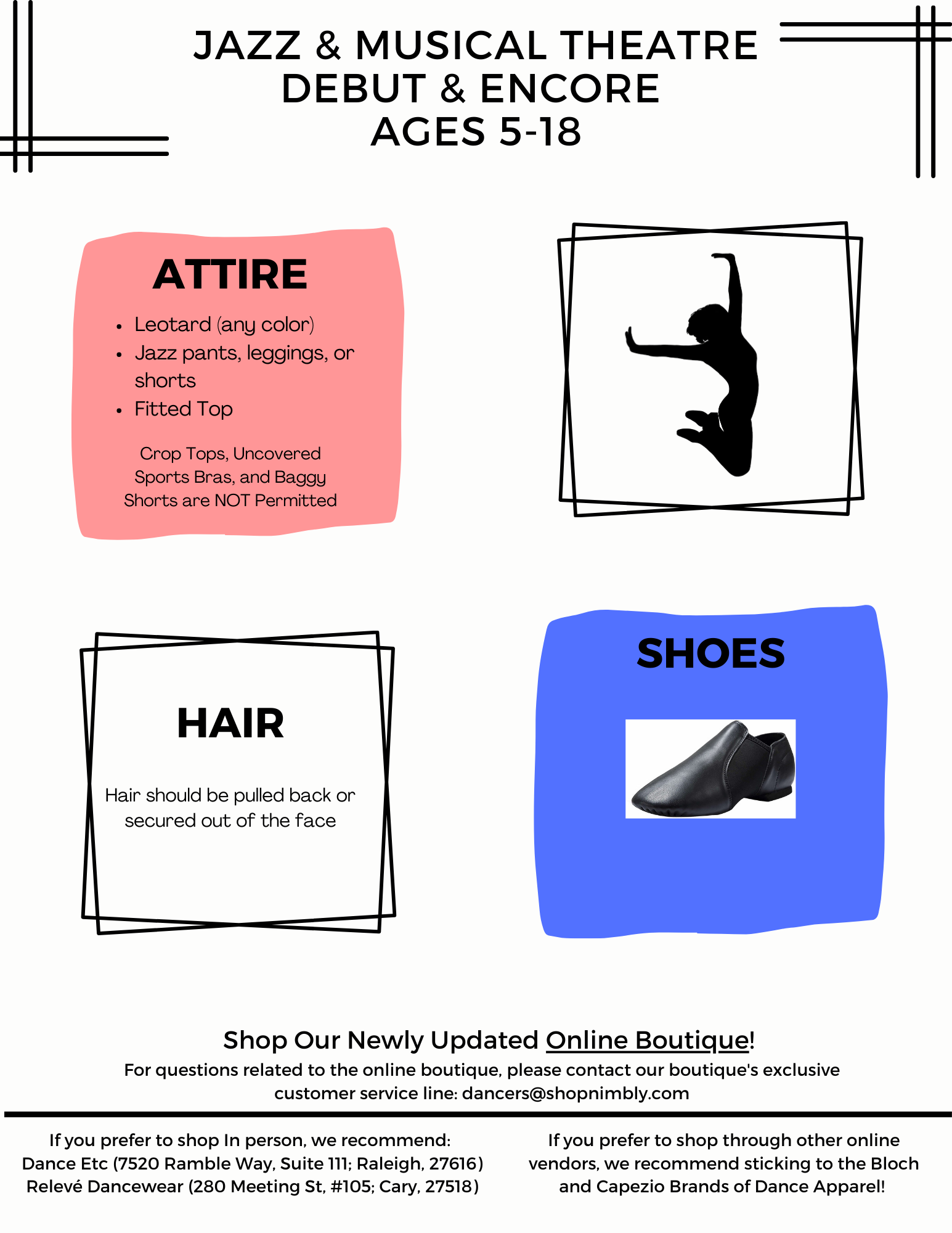 Dance Studio Dress Code — Stage Door Dance | Performing Arts Studio in ...