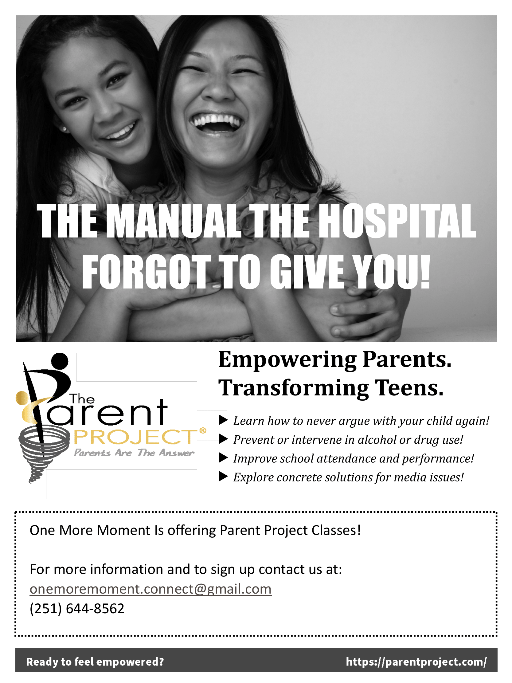 Parent Project — One More Moment