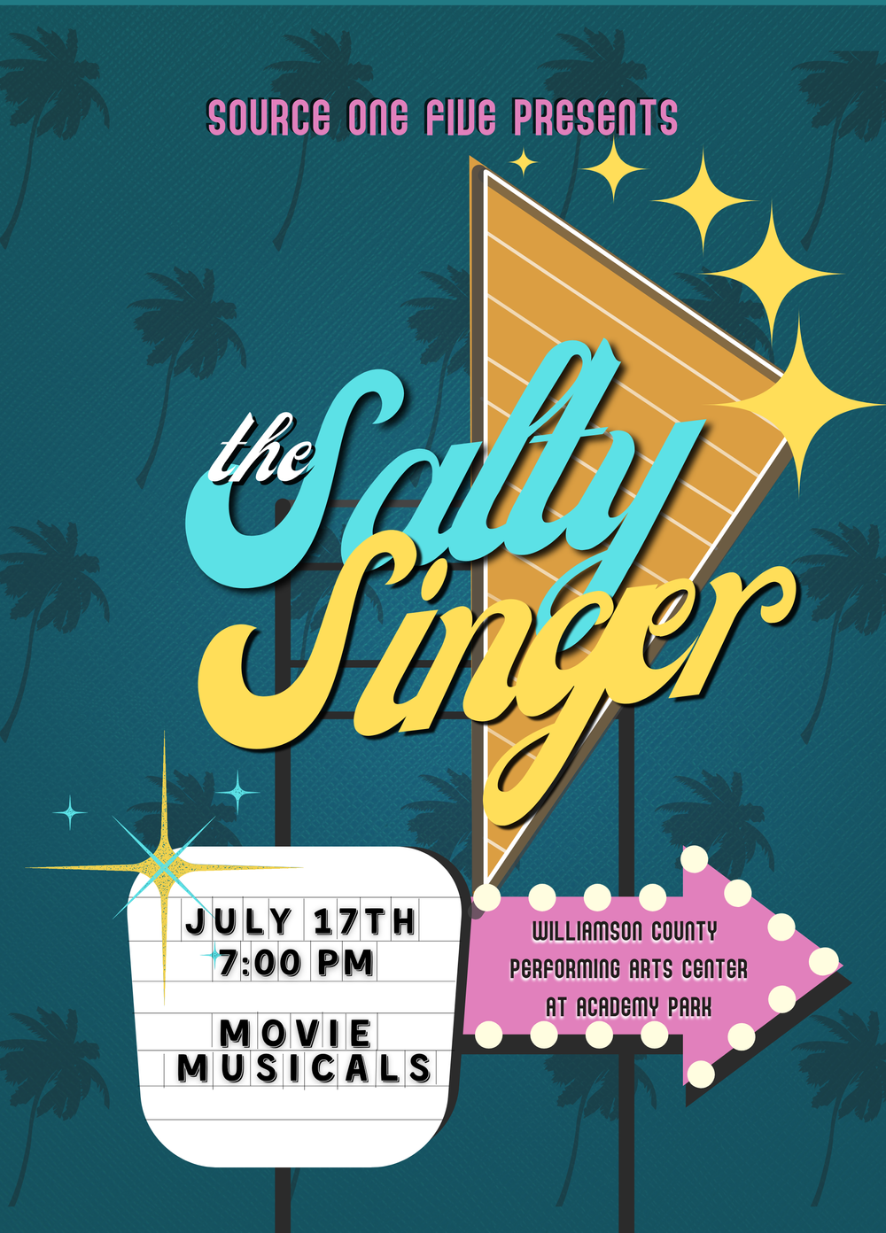 The Salty Singer, Movie Musical- Archive — Source One Five Theatre Company