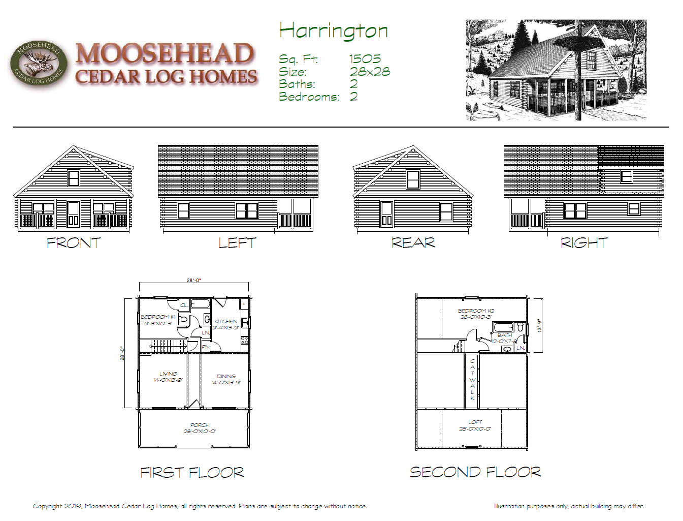 Harrington Cabin / Log Home — Moosehead Cedar Log Homes