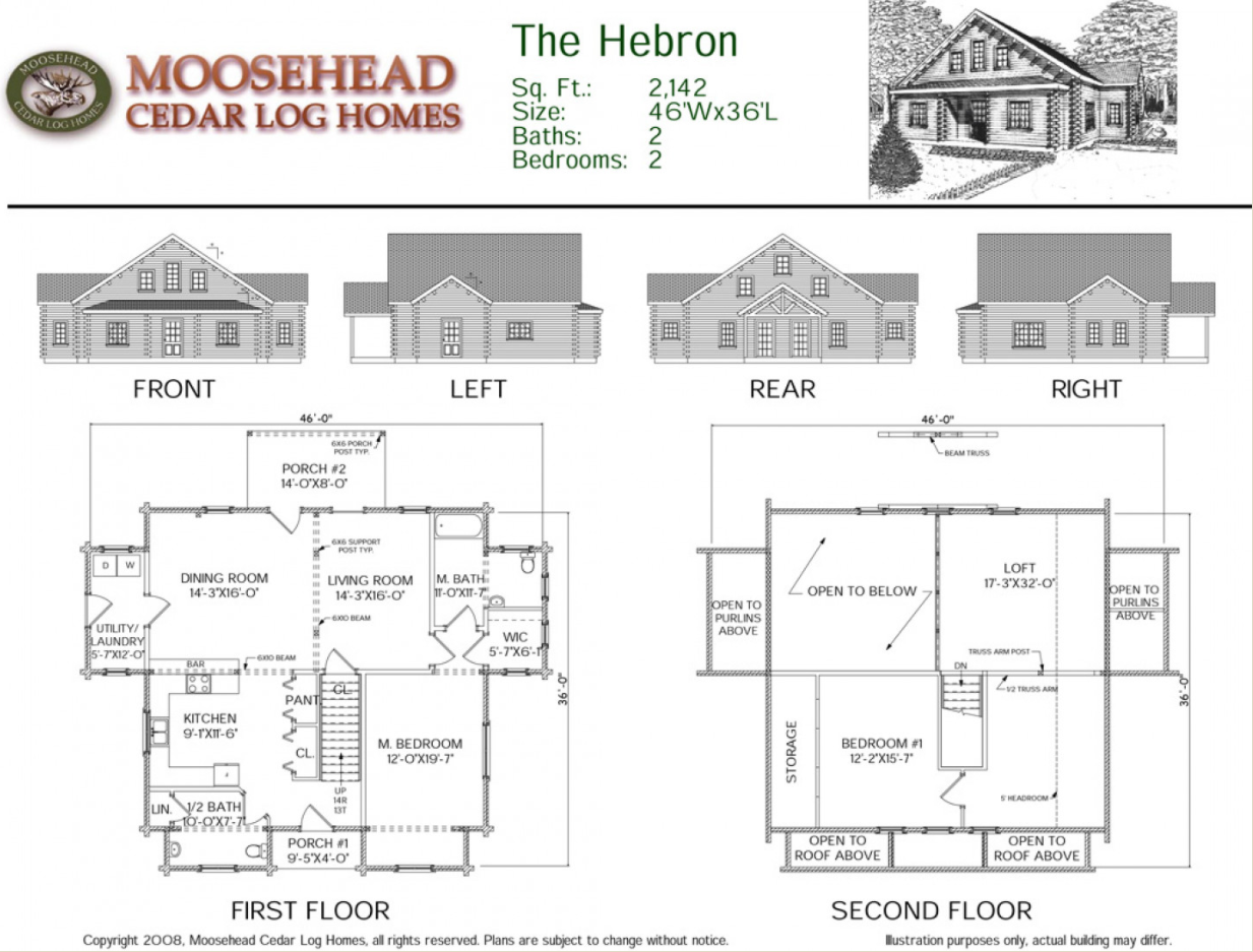 Hebron Cabin / Log Home — Moosehead Cedar Log Homes