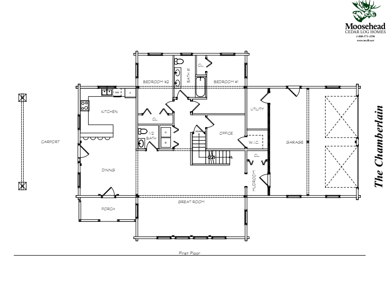 Chamberlain Cabin / Log Home — Moosehead Cedar Log Homes