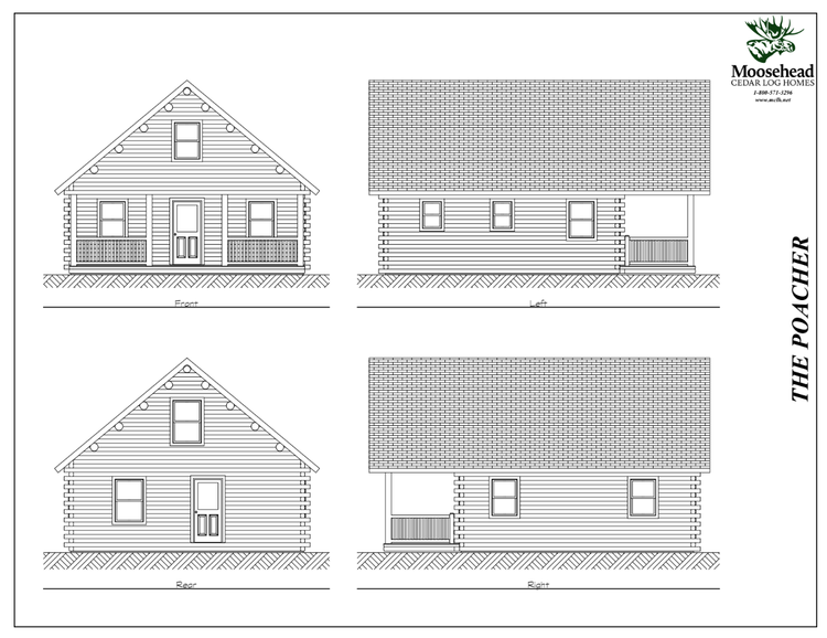 Poacher Cabin / Log Home — Moosehead Cedar Log Homes
