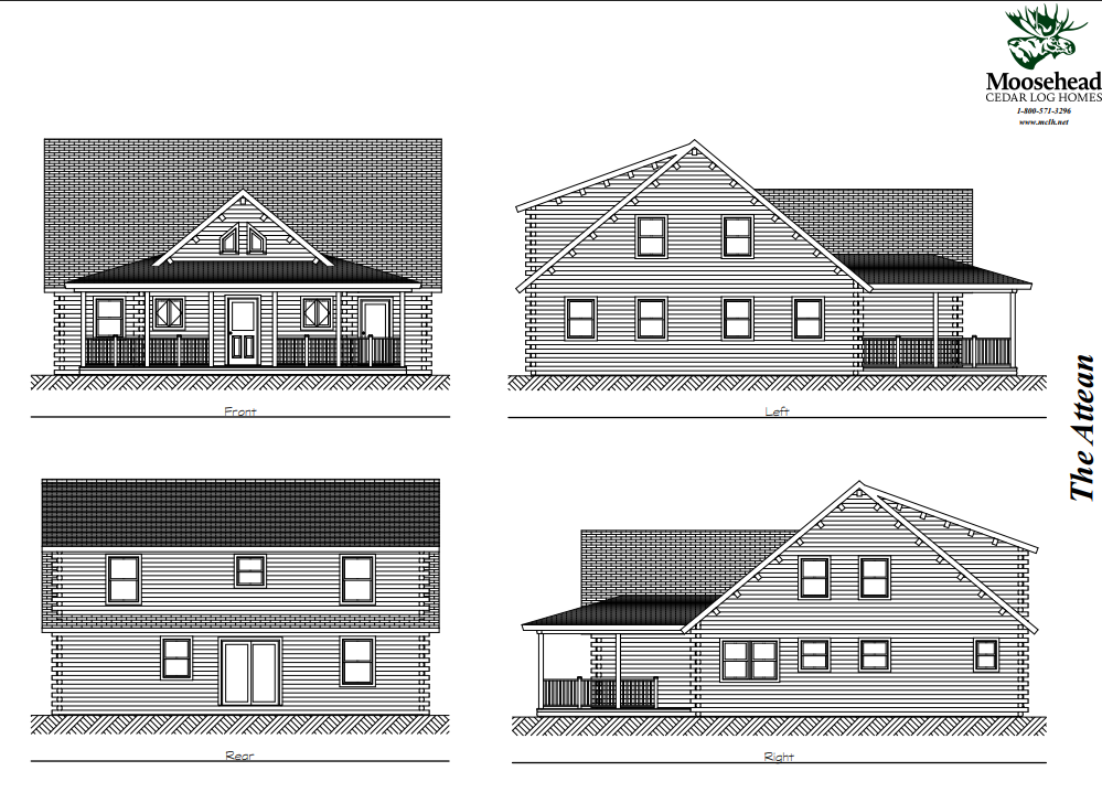 Attean Cabin / Log Home — Moosehead Cedar Log Homes