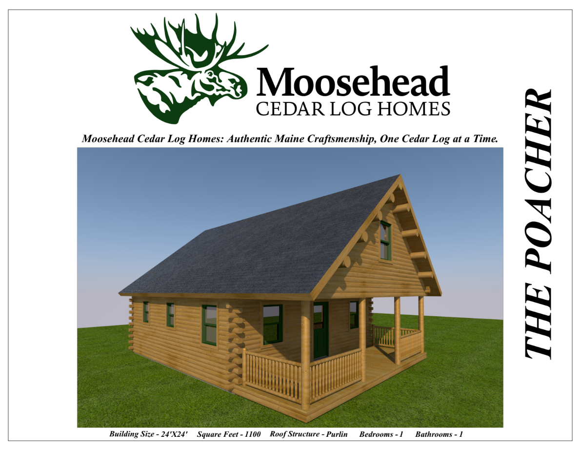 Poacher Cabin / Log Home — Moosehead Cedar Log Homes