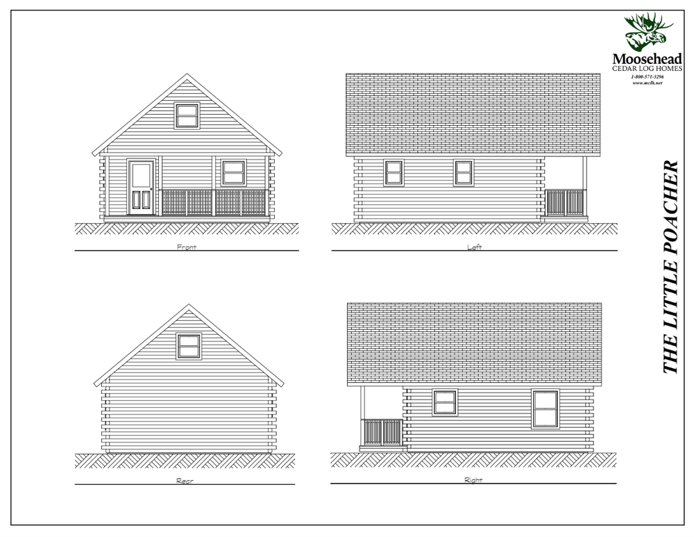 Little Poacher Cabin / Log Home — Moosehead Cedar Log Homes