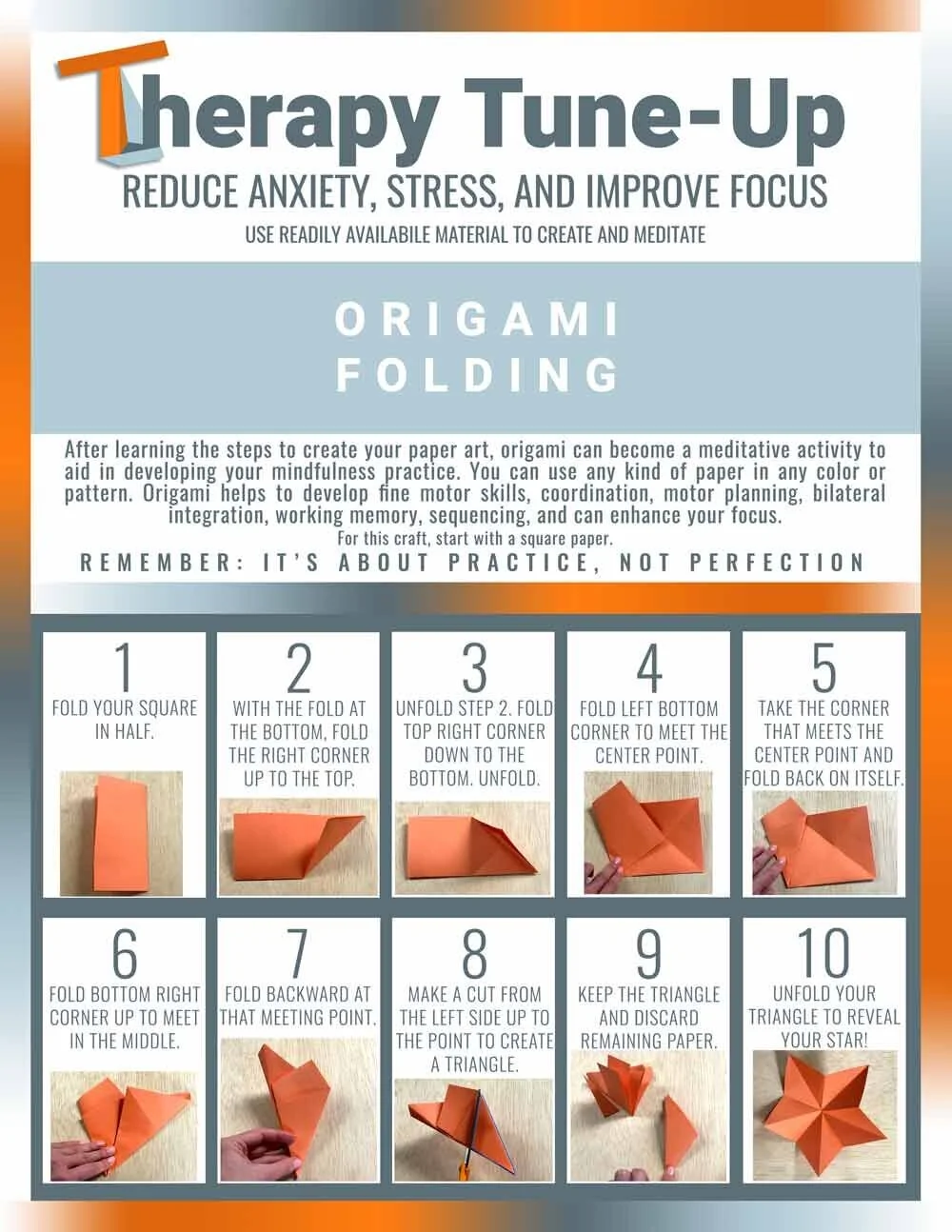 Therapy Tune-Up: Origami Folding — Tilton's Therapy
