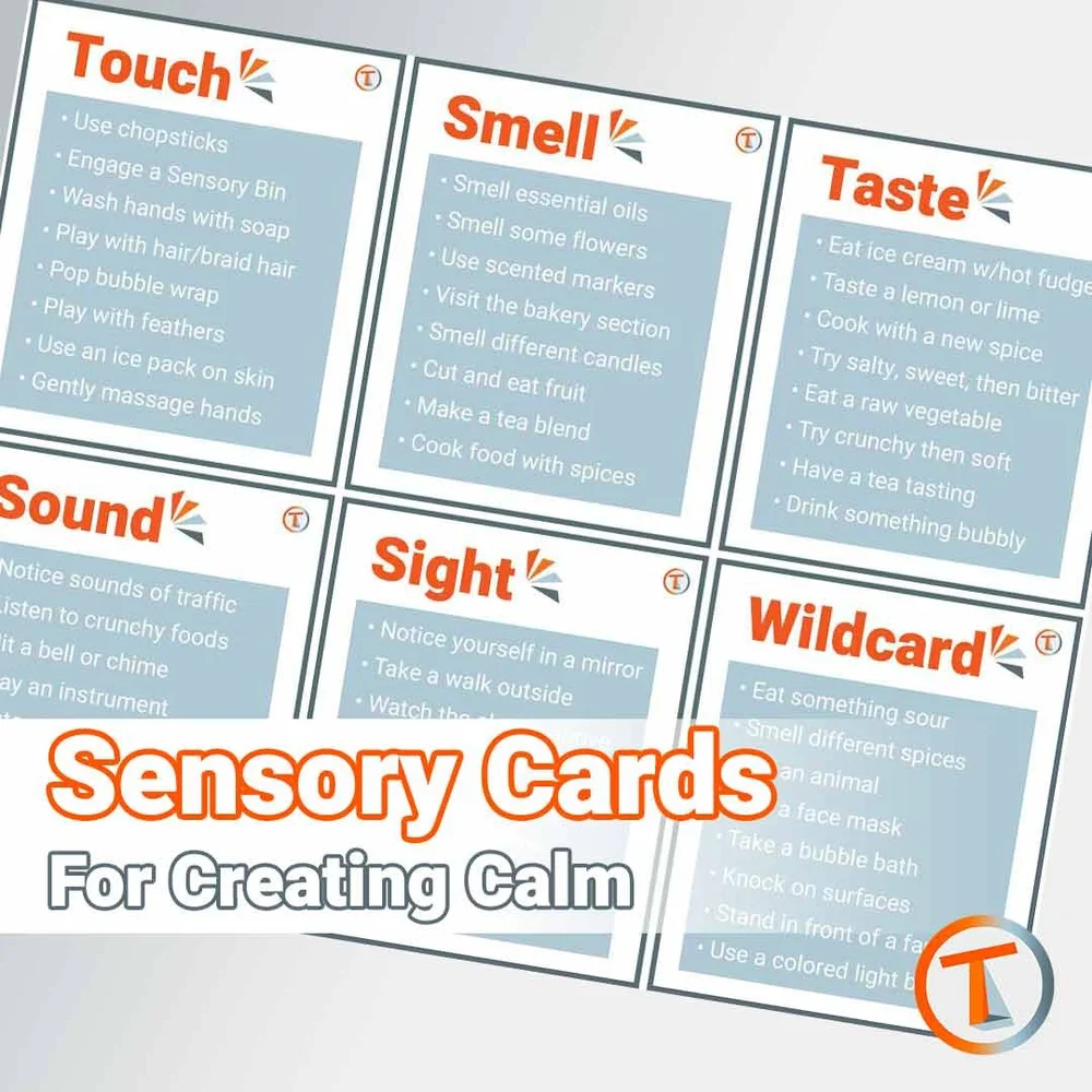 Sensory Cards for Creating Calm — Tilton's Therapy