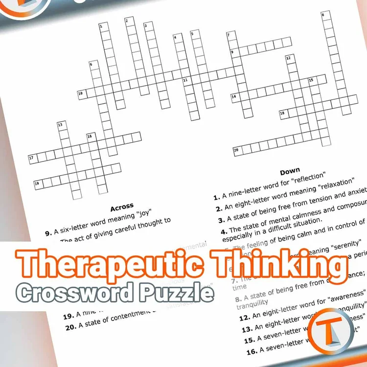 Therapeutic Thinking Crossword Puzzle — Tilton's Therapy