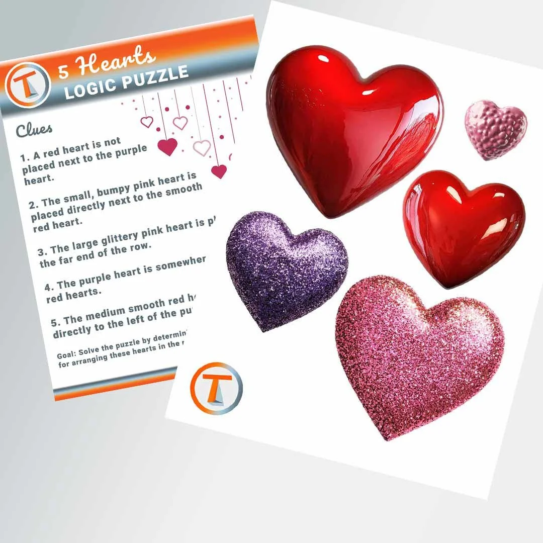 5 Hearts Logic Puzzle — Tilton's Therapy