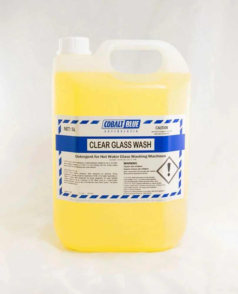 Cobalt Blue Clear Glass Wash Detergent for Hot Water Glass Washing ...