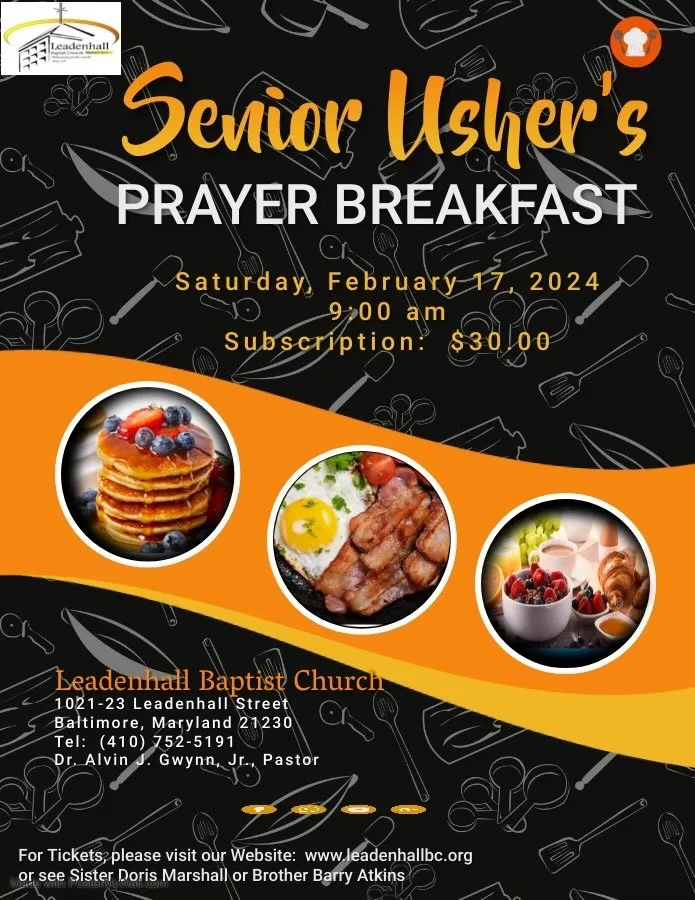 Senior Usher’s Prayer Breakfast — LEADENHALL BAPTIST CHURCH