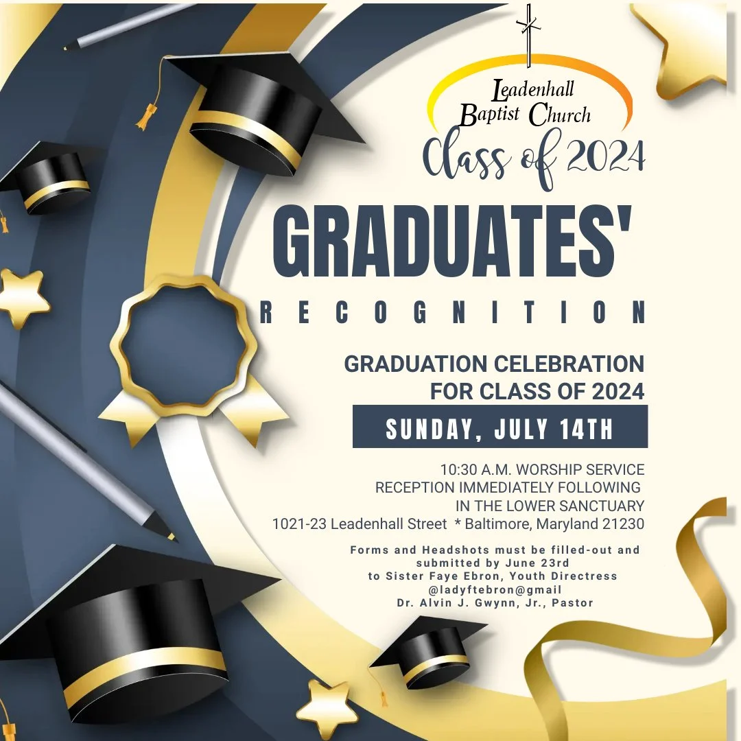 Graduation Recognition 2024 — LEADENHALL BAPTIST CHURCH