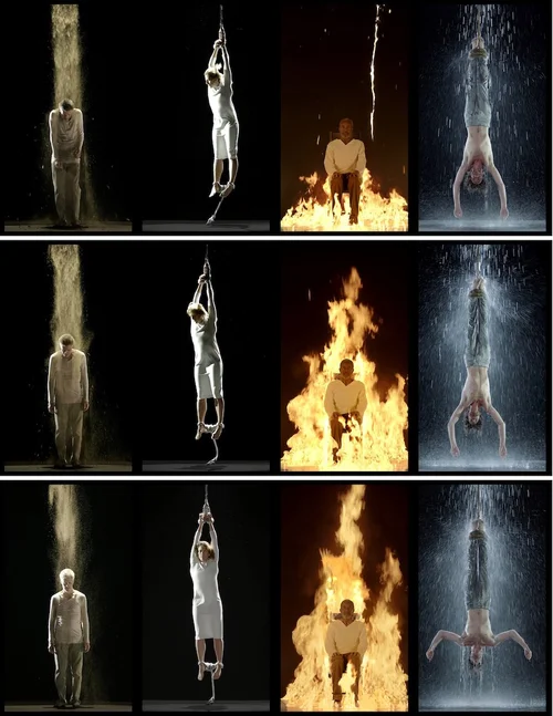 Bill Viola and Kira Perov: Martyrs (Earth, Air, Fire, Water) — Art ...