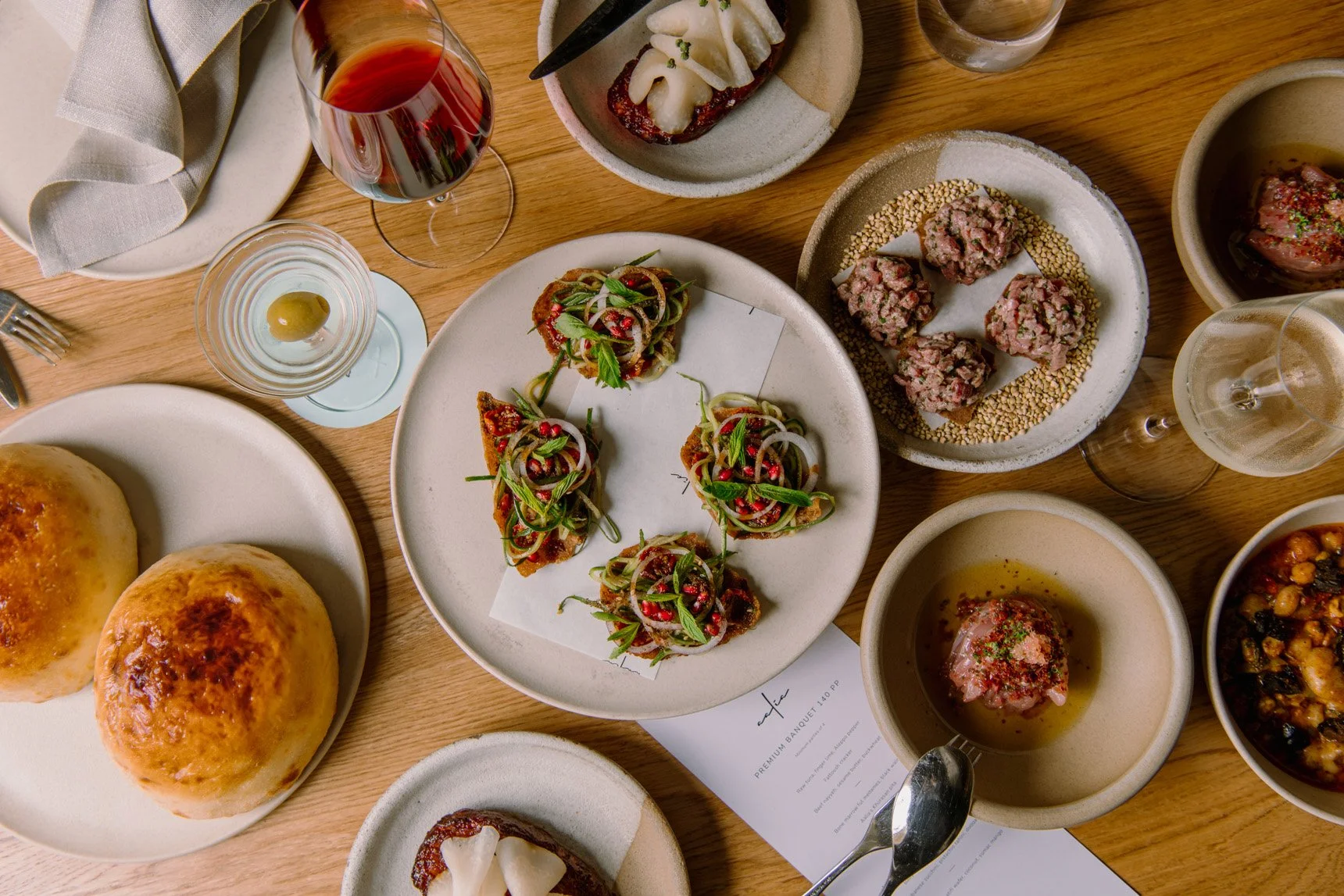 AALIA Restaurant Sydney Lunch & Dinner Middle Eastern & North African Menu