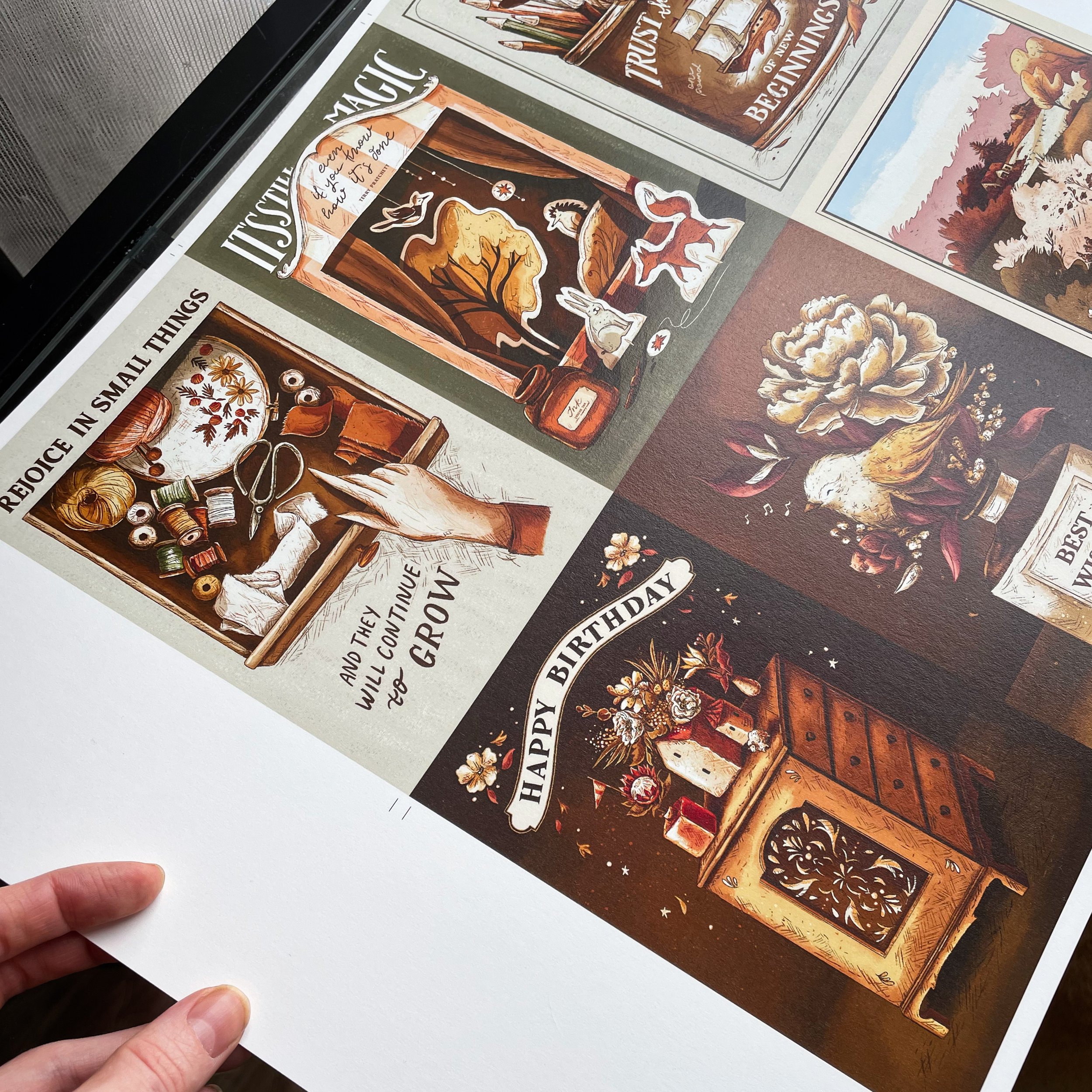 Behind the scenes: Print proofs — So Quiet Shop