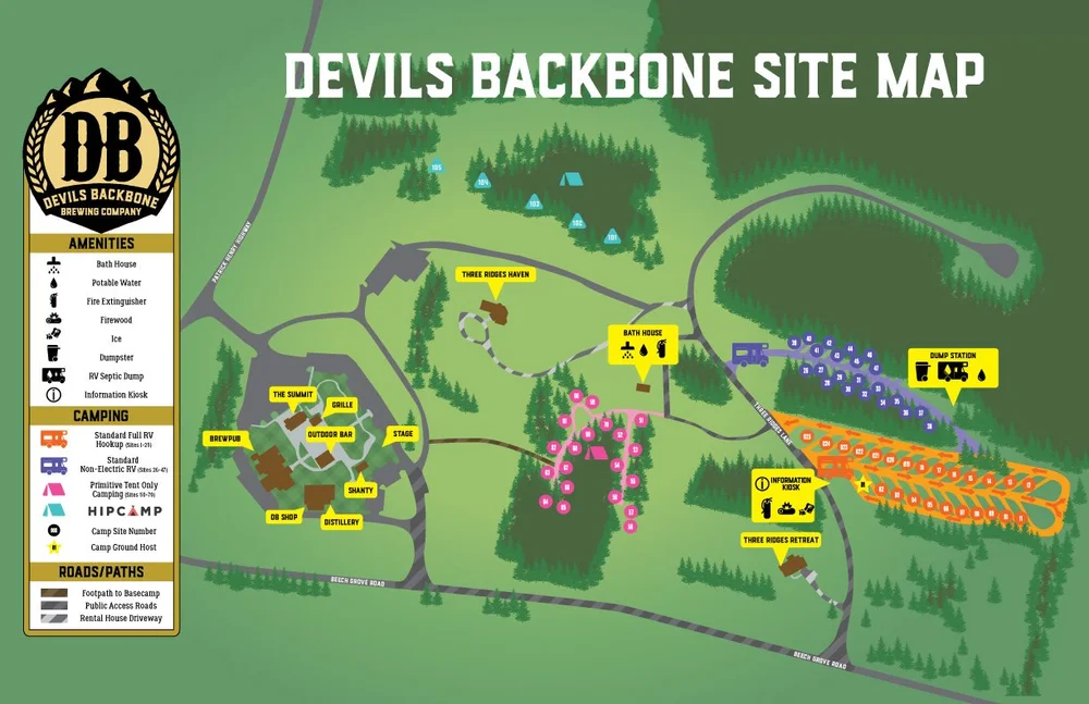 DBB Campsites — Devils Backbone Brewing Company