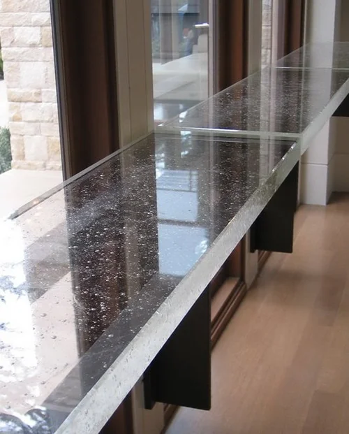 Architectural Cast Glass - Tables and Counter Tops — David Ruth Cast Glass