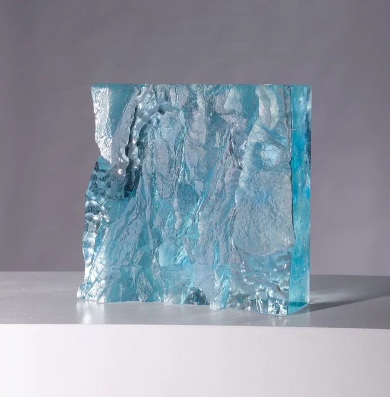 Cast Glass Sculpture - Ice Fragments — David Ruth Cast Glass