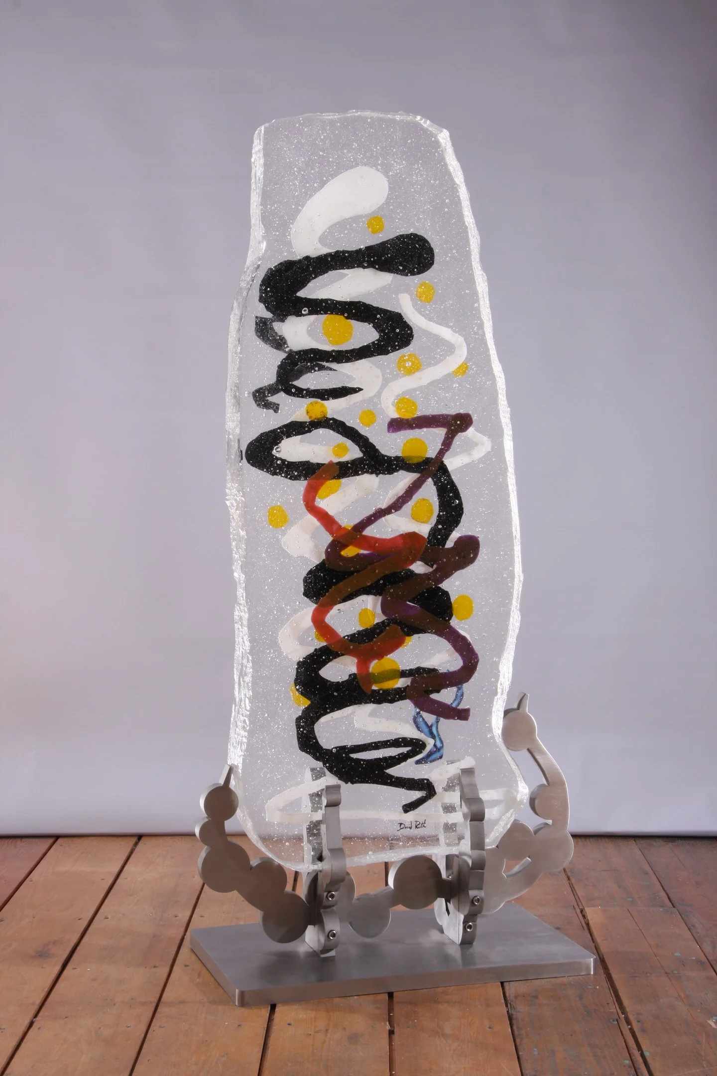Large Cast Glass Sculpture - Standing Stones — David Ruth Cast Glass
